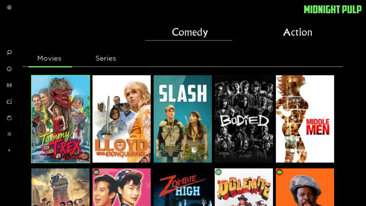 Midnight Pulp | TV App | Roku Channel Store | Roku