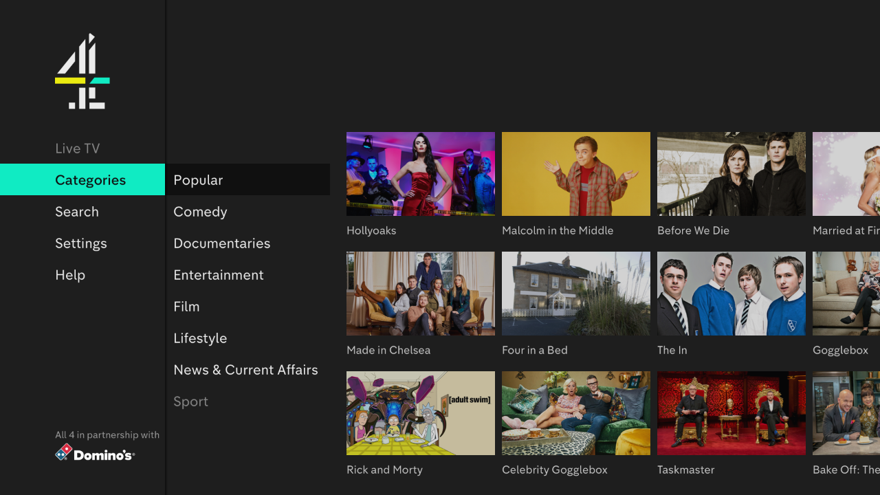 All 4 | TV app | Roku Channel Store | Roku