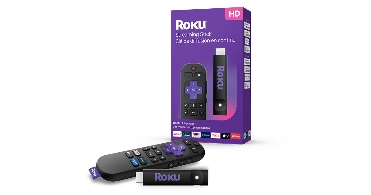 Roku Streaming Stick | Efficient & Portable HD streaming stick | Roku Canada