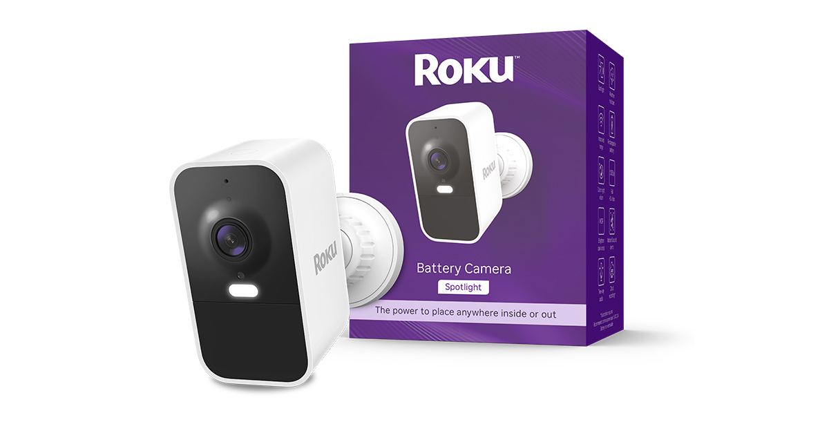 Roku Battery Camera | Indoor & Outdoor Wireless Cam | Roku