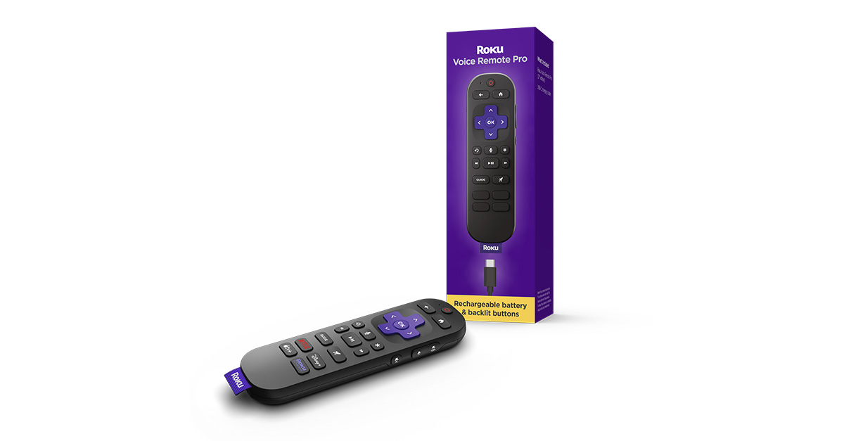 Roku Voice Remote Pro (2nd edition) | Backlit Remote | Roku Roku Voice Remote Pro (2nd edition) | Backlit Remote | Roku