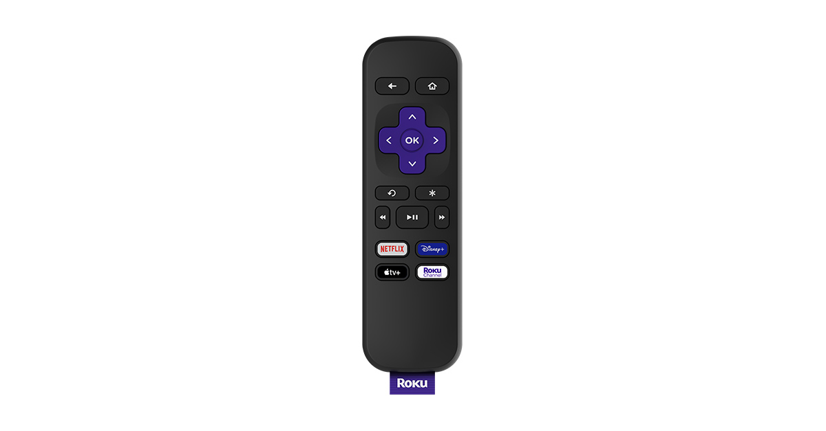 Roku Players Remote | Simple Remote for Roku Streaming Players | Roku